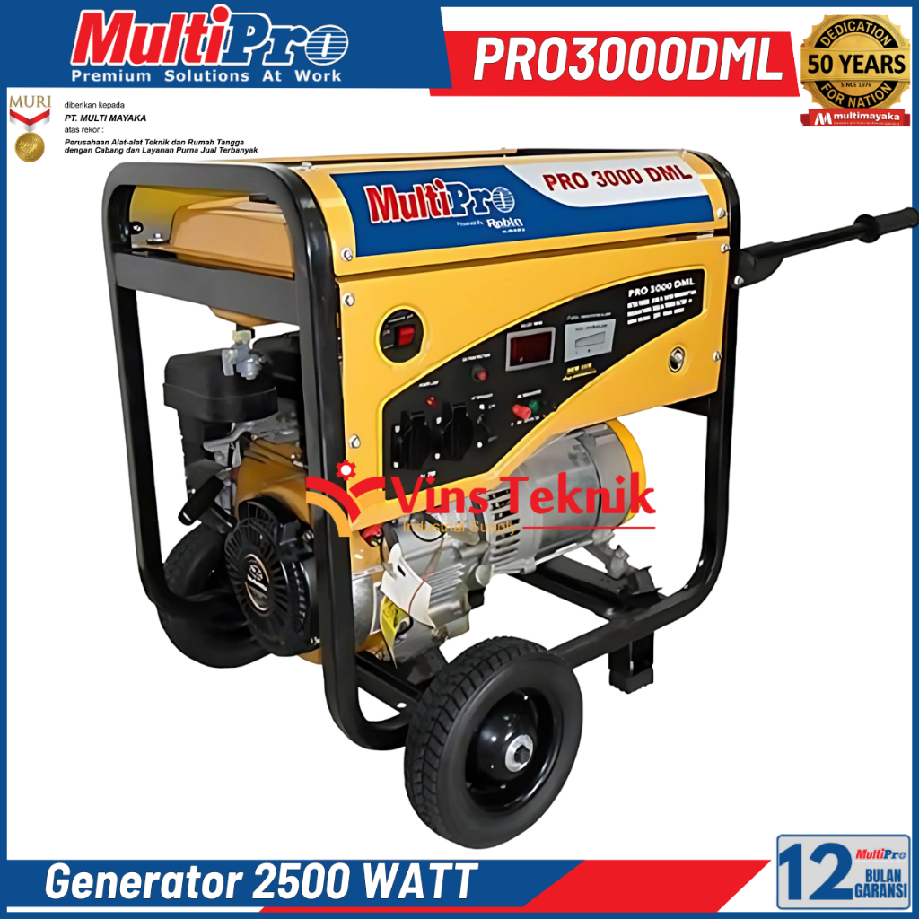 Jual Genset Bensin Gasoline Generator PRO3000DML Multipro PRO 3000 DML ...