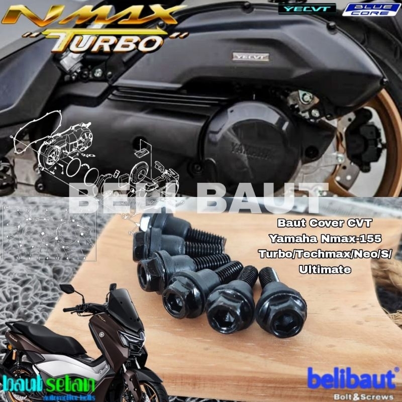 Jual Baut Cover CVT Yamaha NMax Turbo/Neo/Techmax/S/Ultimate Mode dua ...