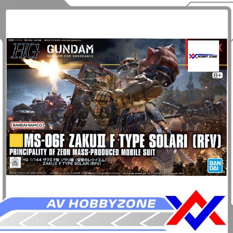 Jual HG Gundam Zaku II F Type Solari RFV (1/144) Bandai | Shopee Indonesia