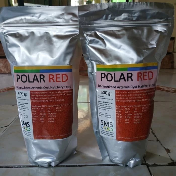 Jual POLAR RED 500 GR , ARTEMIA DECAPSULATED CYST / ARTEMIA INSTAN ...