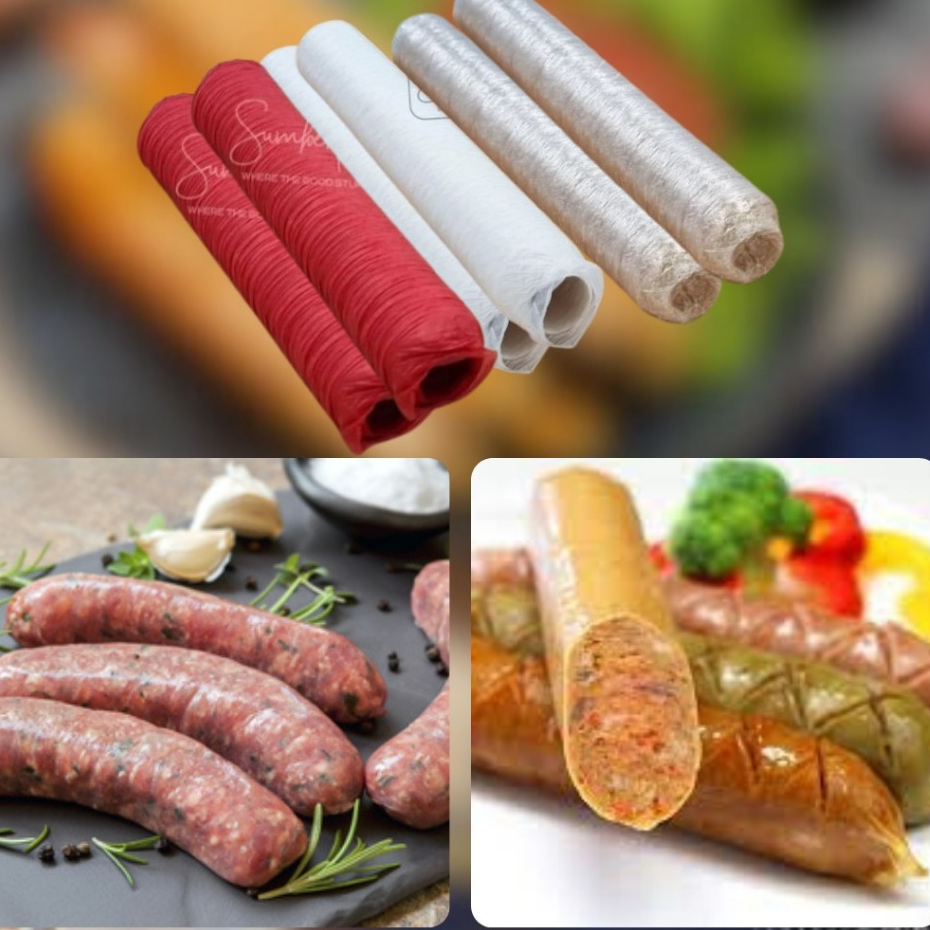 Jual Slongsong Kolagen Kulit Sosis Plastik Selulosa Selongsong Sosi ...