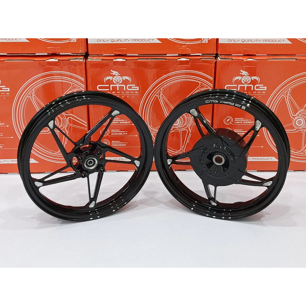 Jual CMG RACING ORIGINAL VELG MG1 CNC BINTANG LAUT 185x14 & 215x14 ...
