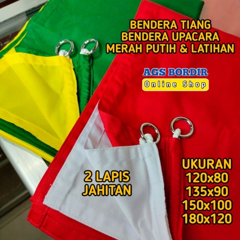 Jual BENDERA UPACARA bendera PENGAIT besi bendera merah putih SEKOLAH ...