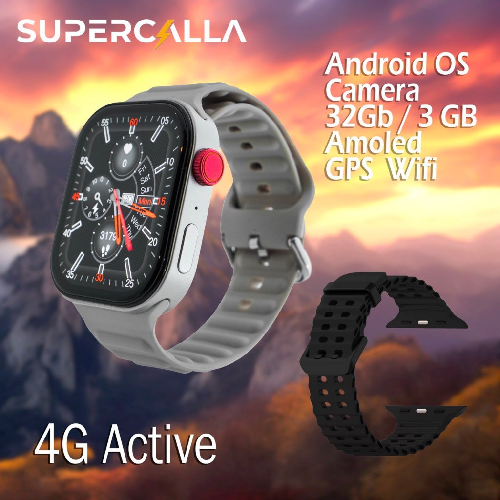 Jual Supercalla 4G ACTIVE Android IOS Simcard Wifi GPS Amoled 2.06 inch ...