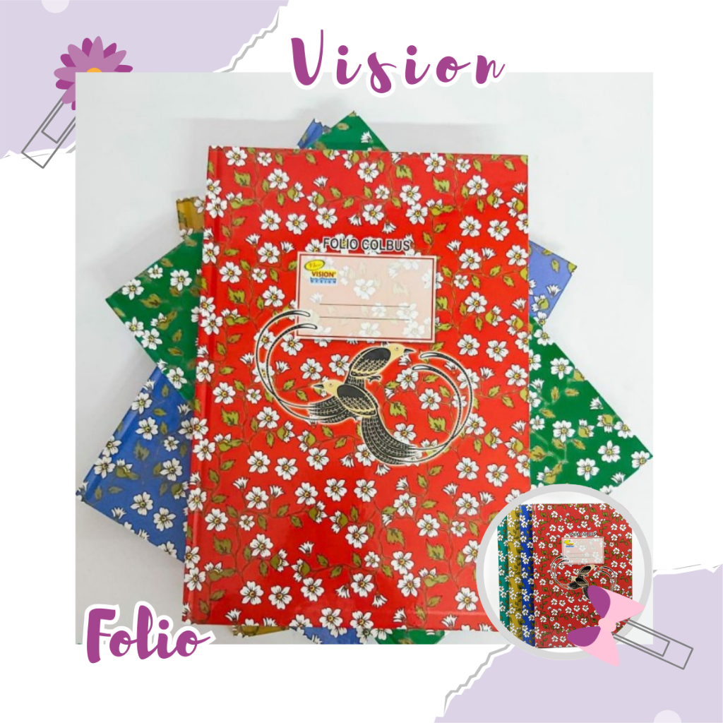 Jual Buku/Book Folio/F4 100 VISION Hard Cover/Cover Keras | Shopee ...