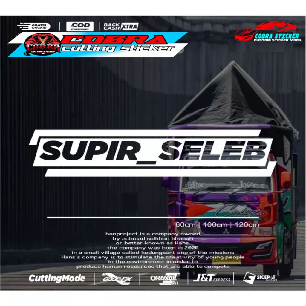 Jual STICKER STIKER SUPIR SELEB TERBARU CUTTING STICKER COCOK UNTUK ...