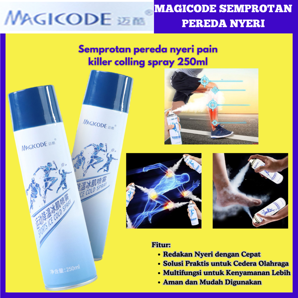 Jual Magicode Semprotan Pereda Nyeri Spray 250ml | Shopee Indonesia
