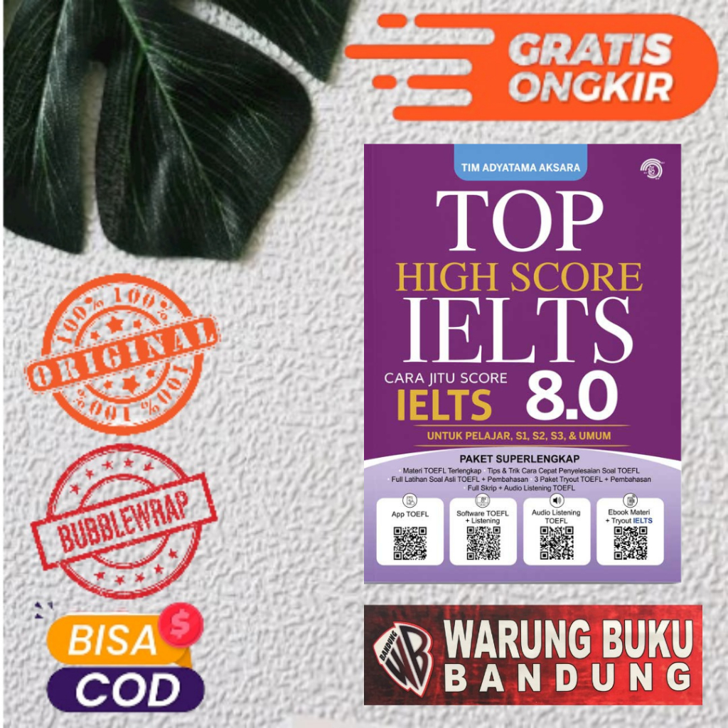 Jual BUKU TOP HIGH SCORE IELTS CARA JITU SCORE IELTS 8.0 - Bintang ...