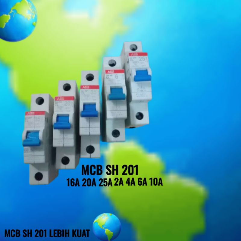 Jual MCB ABB SH 201 2A 4A 6A 10A bekas | Shopee Indonesia