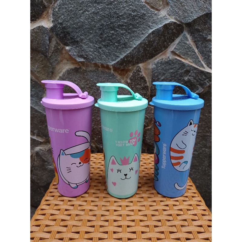 Jual cat tumbler ECER (1) tutup flip tupperware | Shopee Indonesia