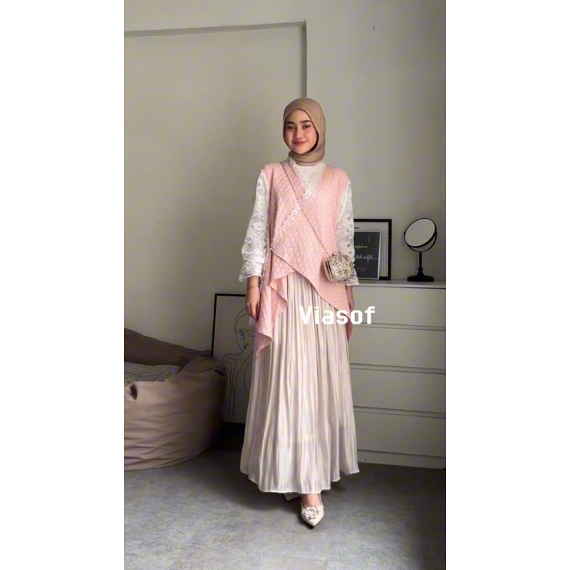 Jual (VIASOF) RAYA OUTER 2in1 | outer tunik kondangan | outer lebaran ...