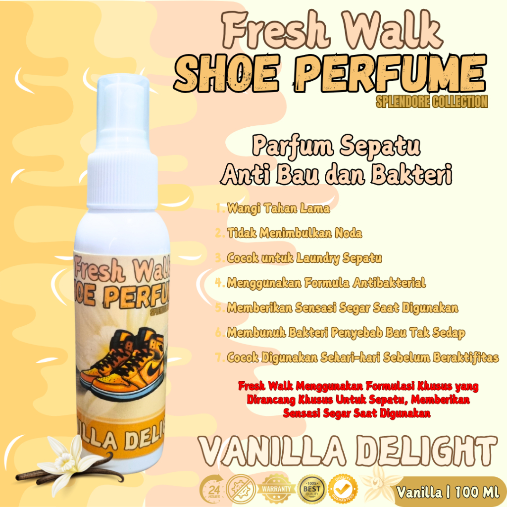 Jual Fresh Walk Shoe Perfume by Splendore - Parfum Sepatu Vanilla 100 ...