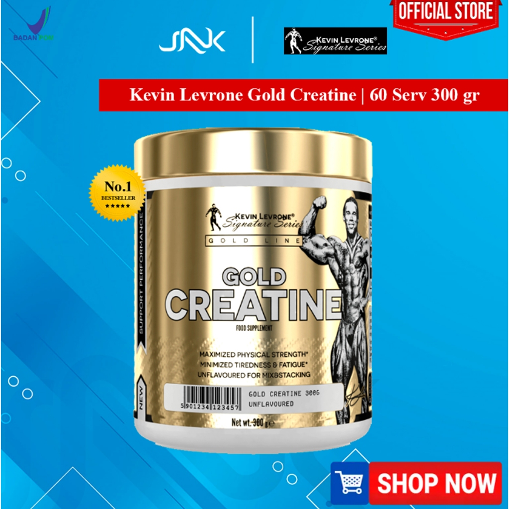 Jual Kevin Levrone Gold Creatine Monohydrate 300gr 60 Serv | Pump Power ...