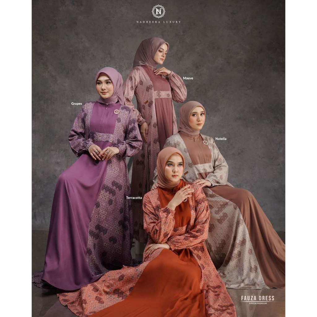 Jual GAMIS PROMO // FAUZA DRESS NADHEERA LUXURY TERBARU // DRESS NADHEERA LUXURY TERBARU ...