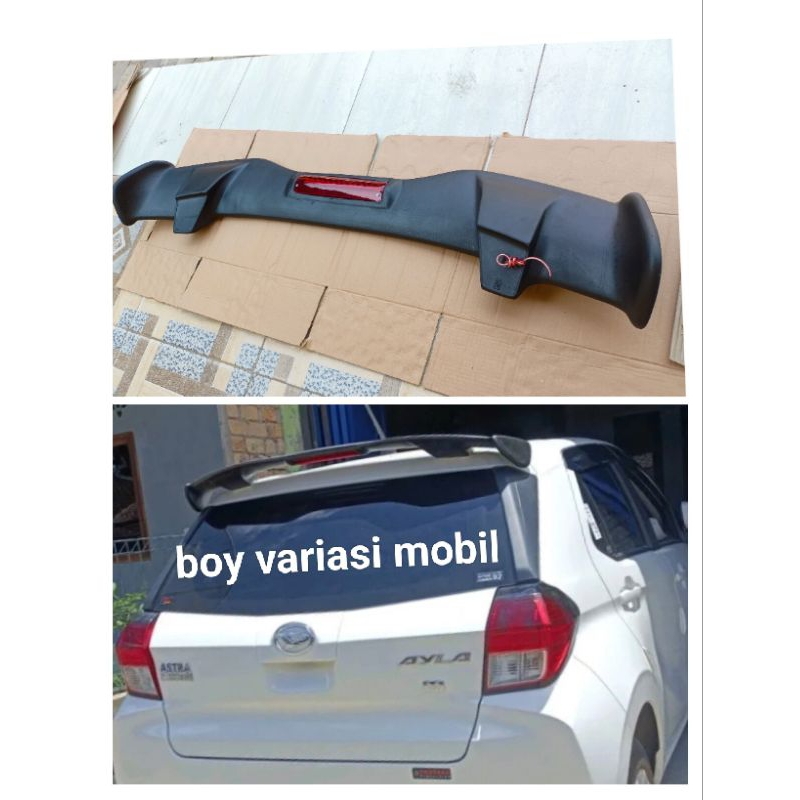 Jual spoiler agya / ayla 2023 model mugen sayap sporty | Shopee Indonesia