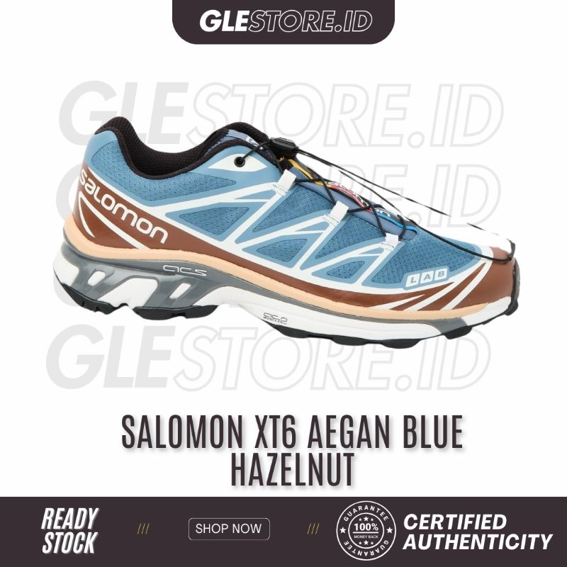 Jual Salomon XT6 AEGAN BLUE HAZELNUT (100% Original) | Shopee Indonesia