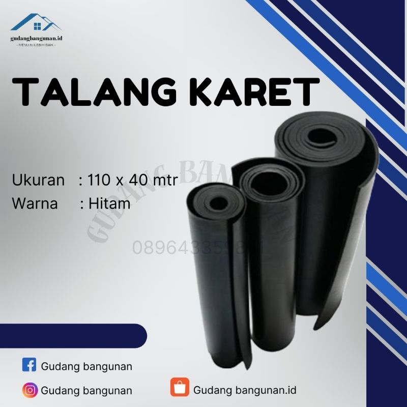 Jual TALANG KARET AIR / KARPET TALANG / KARPET ANTI AIR HITAM UKURAN ...