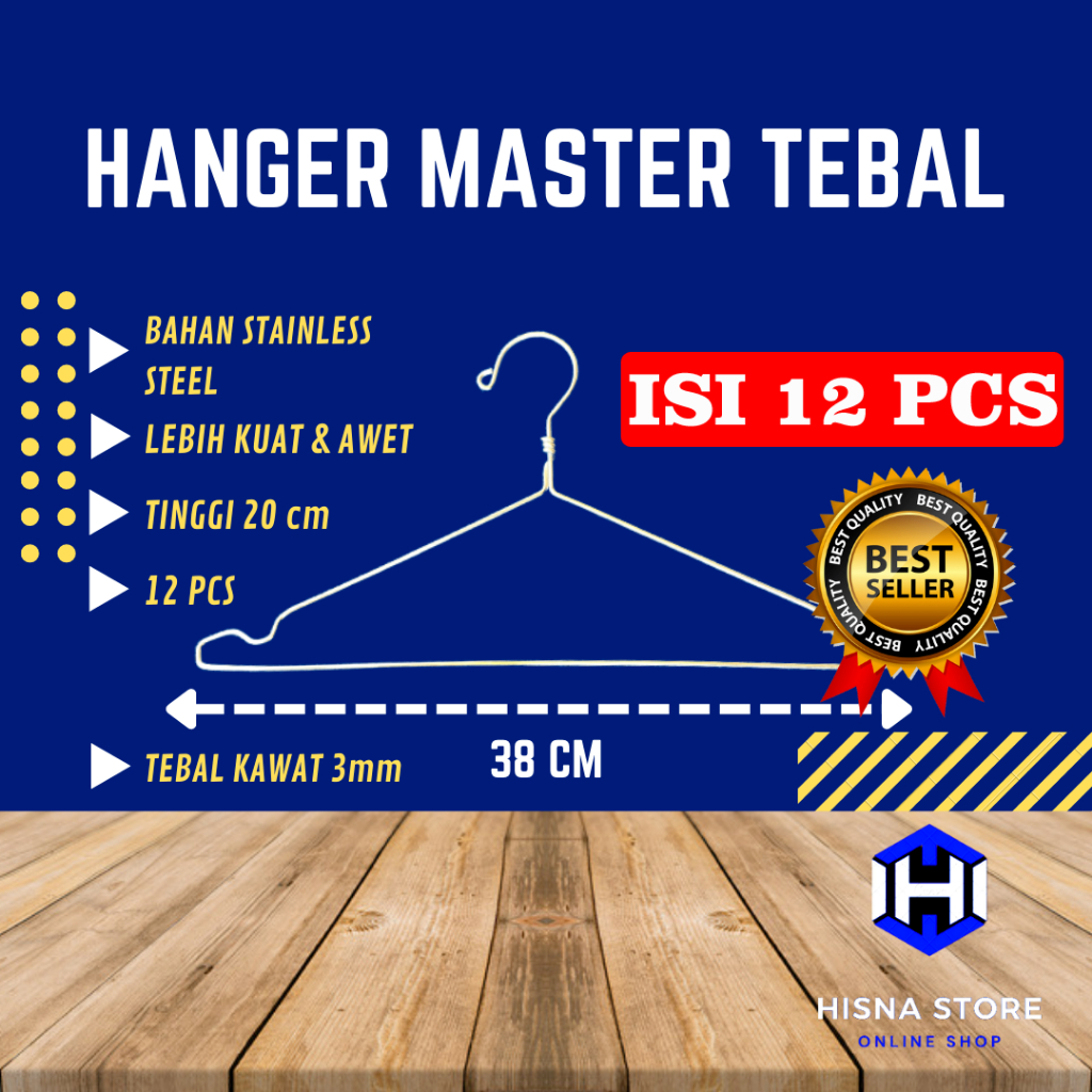 Jual Hanger Baju Master Merah Jumbo Isi 12 Paling Tebal Dan Murah ...