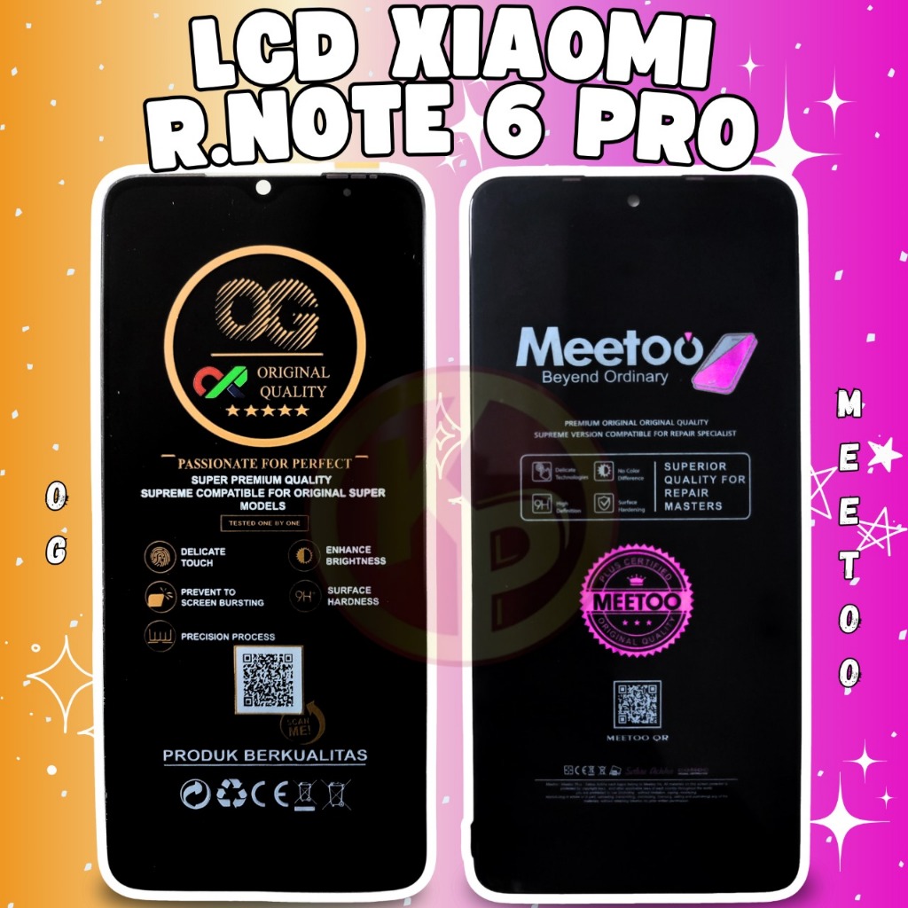 Jual LCD + TOUCHSCREEN XIAOMI REDMI NOTE 6 PRO KUALITAS MEETOO DAN OG ...