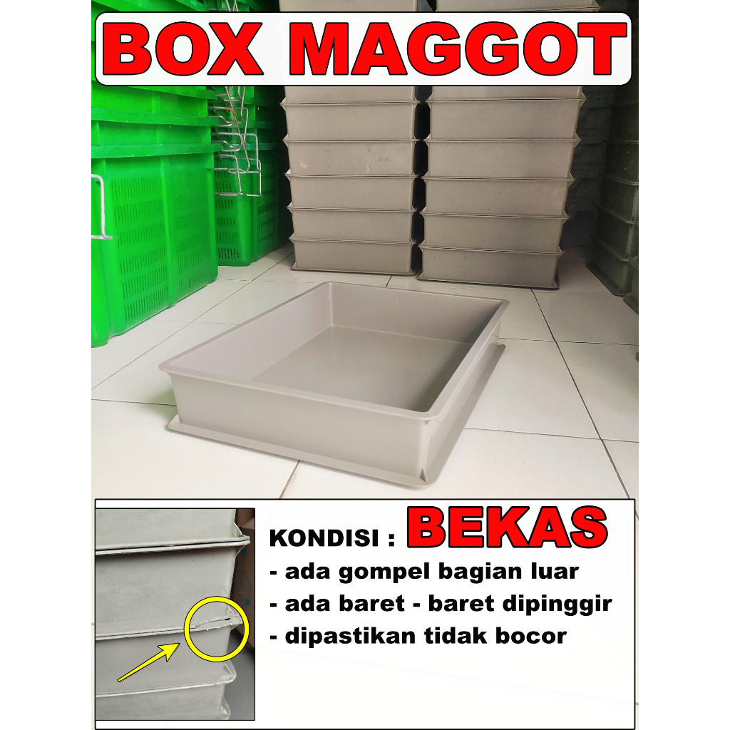 Jual Box Maggot Box Magot Box Sparepart Serbaguna 53 x 39,5 x 10,5 Cm ...