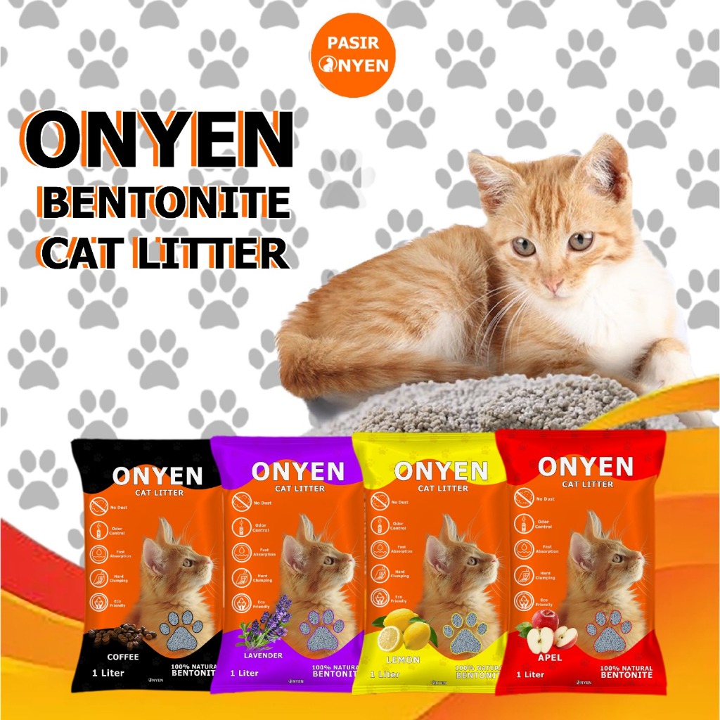 Jual Pasir Onyen 1 Liter Original Bentonite Cat Litter / Pasir Kucing ...