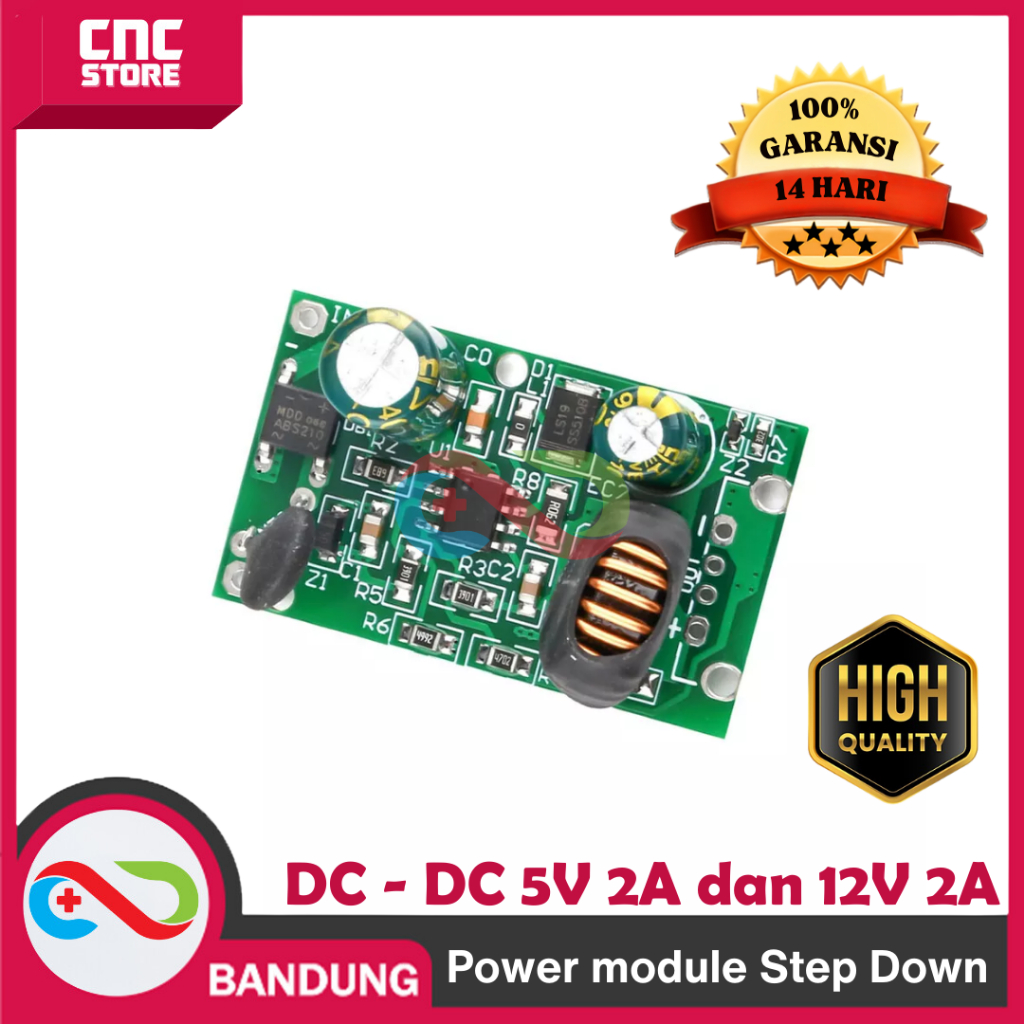 Jual DC-DC Step Down High Voltage module 9-90V to 5V/2A-12V/2A | Shopee ...