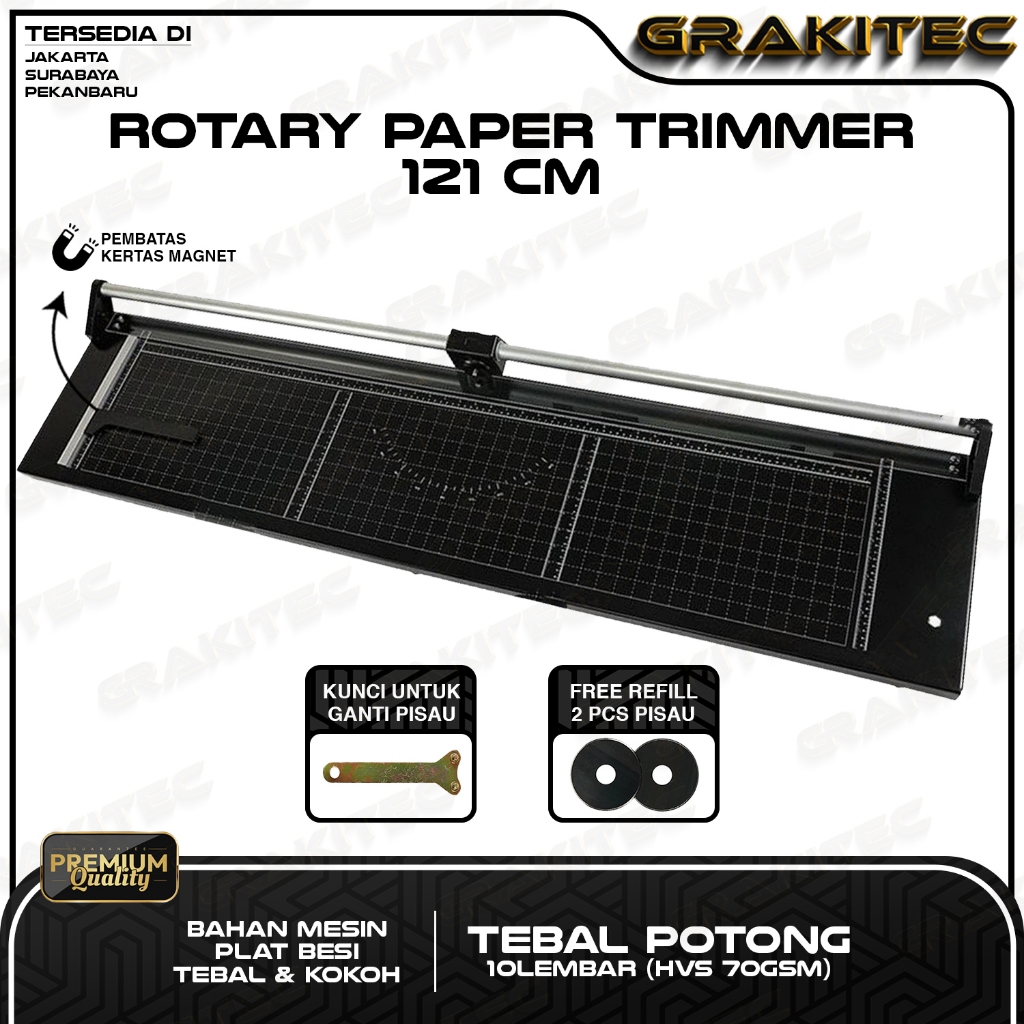Jual Rotary Paper Cutter Trimmer 121 CM - Alat Potong / Pemotong kertas ...