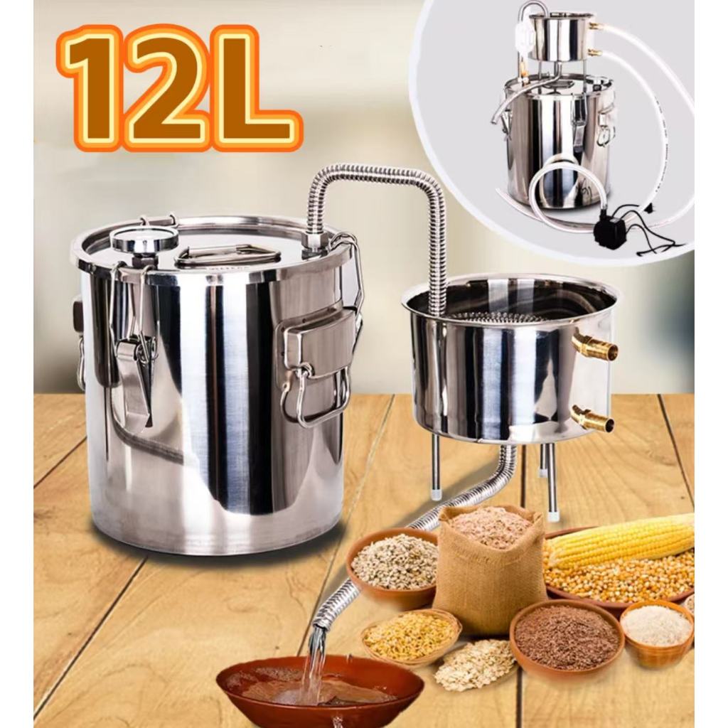 Jual 12L Alat Penyulingan Alat Destilasi Sederhana 304 Stainless Home ...