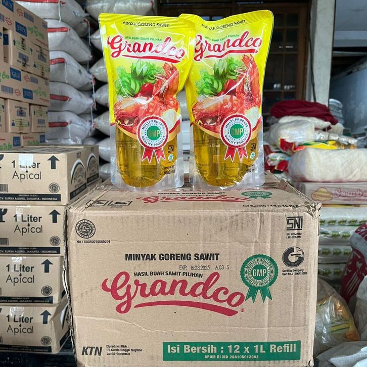 Jual Minyak goreng grandco kemasan refill Super Murah 500ml 1000ml ...