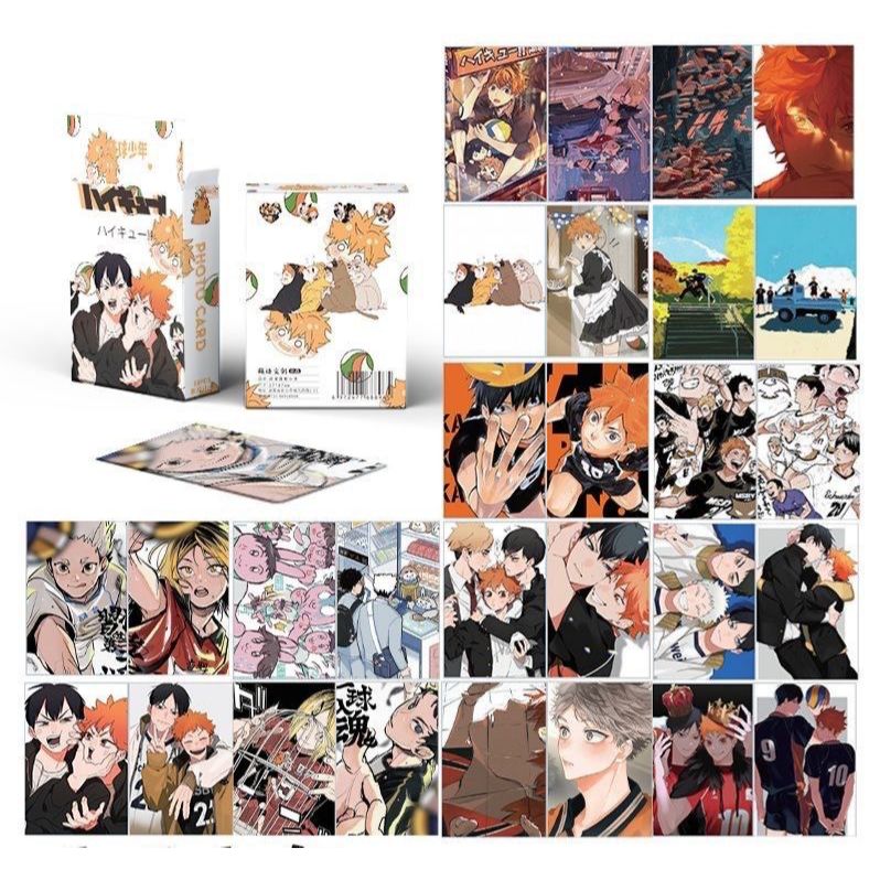 Jual [TS] HAIKYUU HOLOGRAM PHOTOCARD LOMO CARD ANIME 2 SISI ISI 50PCS ...