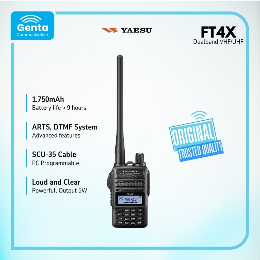 Jual HT YAESU FT-4X / YAESU FT4X / DUAL BAND VHF-UHF GARANSI BARU ...