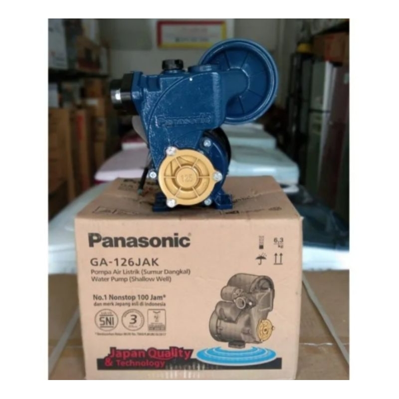 Jual Mesin Pompa Air Panasonic Sumur Dangkal Otomatis PANASONIC GA-126 JAK / Pompa Air Listrik ...