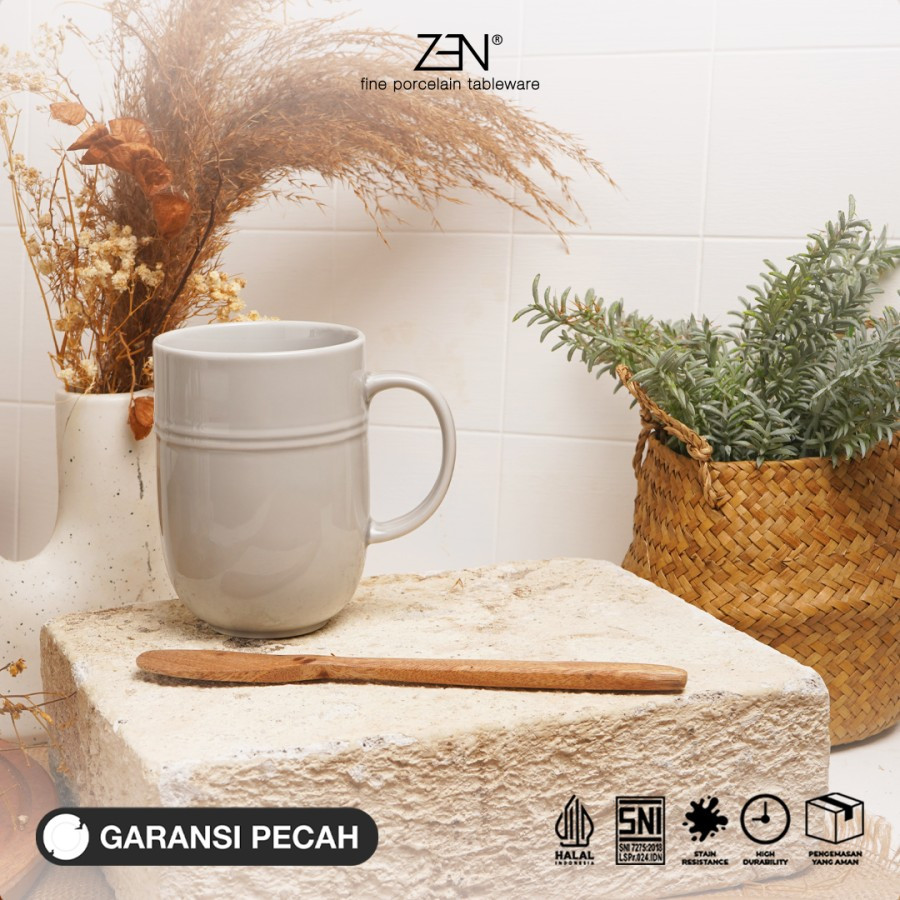Jual ZEN Mug/Gelas Keramik Pastel Grey | Shopee Indonesia