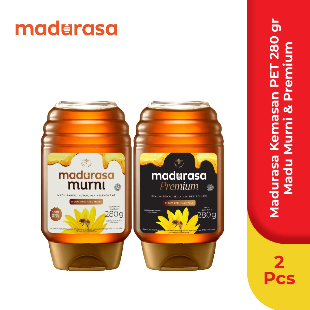 Jual Madurasa Kemasan Botol PET 280 gr Madu Murni & Premium | Shopee Indonesia