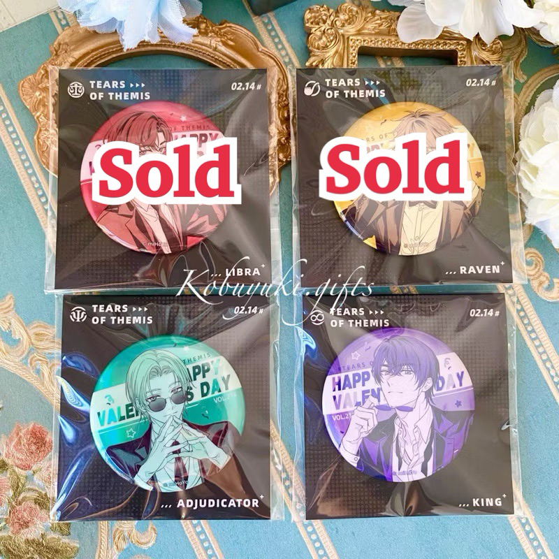 Jual [ SALE ] OFFICIAL Valentine’s Day Tears of Themis Badge Pin Tin ...