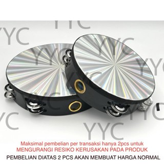 Jual Tamborin/Tamborine/Tambourine Hologram 6"/15CM RING PEGANGAN ...