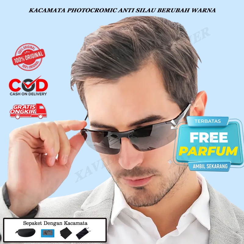 Jual Kacamata Polarized Pria Original Photocromic Polaris Siang Malam Anti Silau Paser Ikan ...