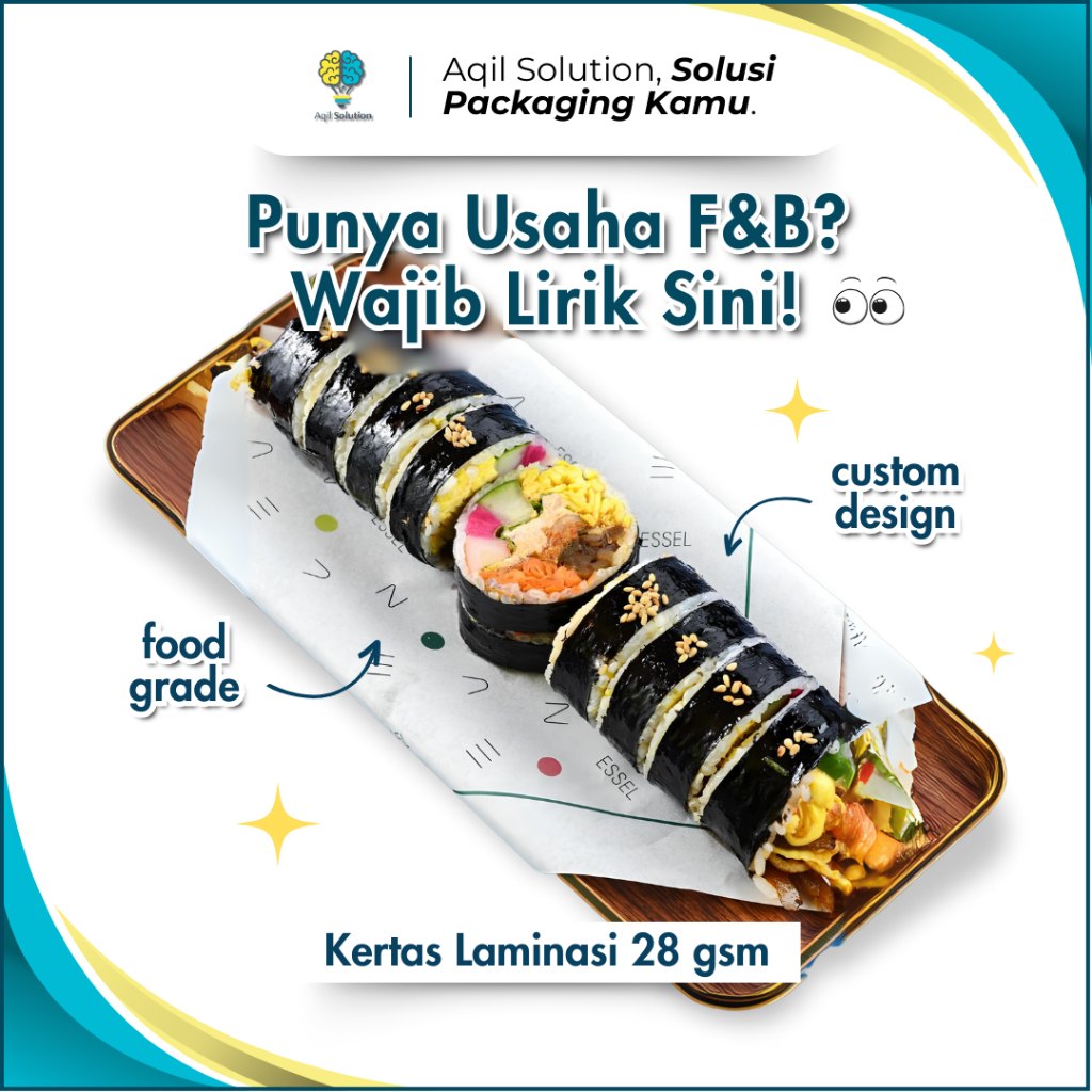 Jual (Loopline)- Custom Logo Kertas Roti 27x30cm / Kertas Foodgrade ...