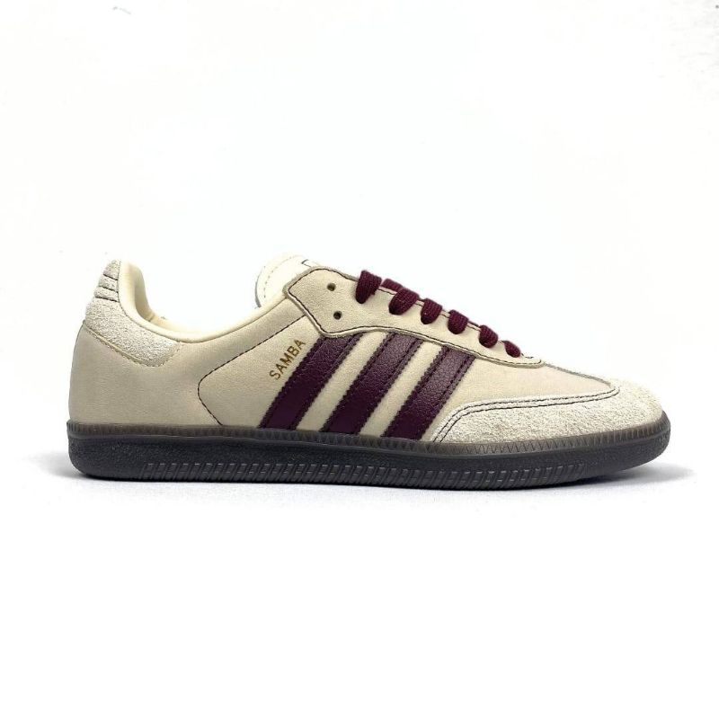 Jual SEPATU WANITA CASUAL - ADIDAS SAMBA OG WONDER WHITE MAROON (WOMEN ...