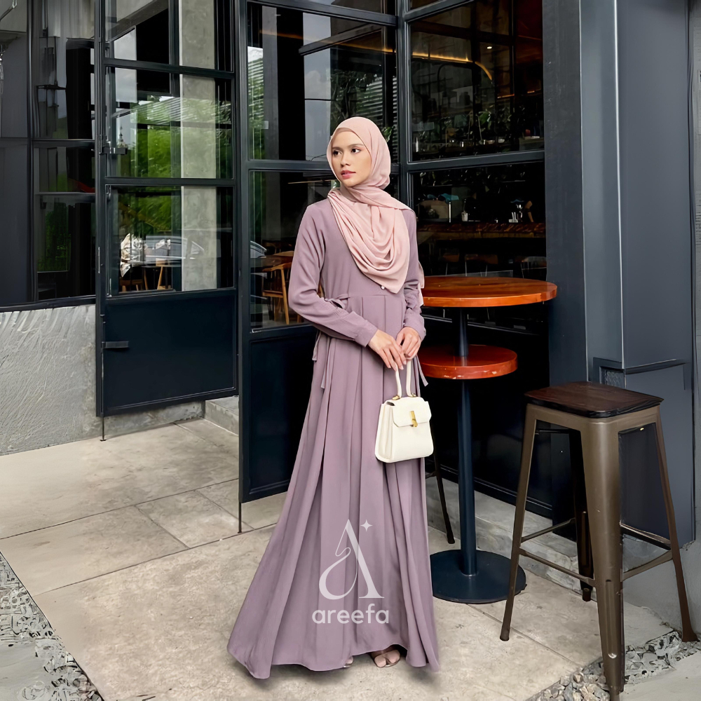 Jual Areefa - Gamis Wanita Remaja OOTD Pesta Mewah Simple Elegan Premium Terbaru Kekinian ...