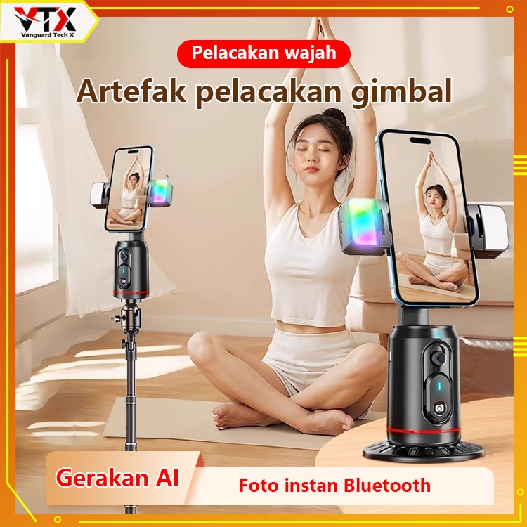 Jual STX Gimbal Stabilizer Q02 Face Tracking Handphone Gopro Kamera Proyektor Ringlight Rotasi ...