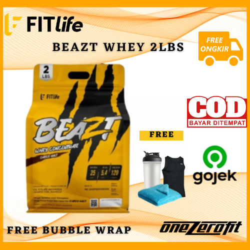Jual Fitlife BEAZT Whey Concentrate 2 lbs 900 gram Susu Tinggi Protein | Shopee Indonesia