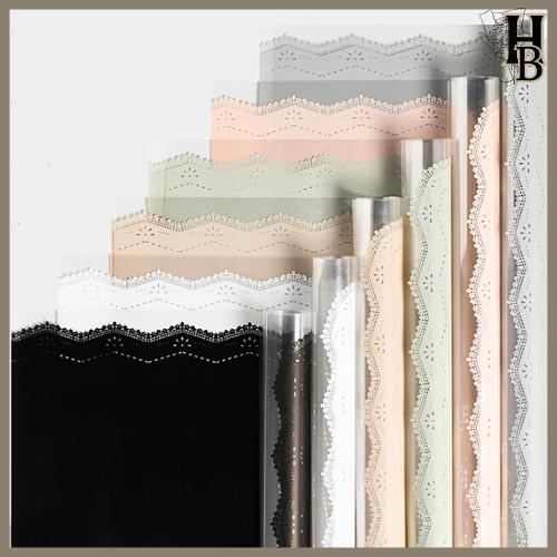 Jual Lace Frame Flower Wrapping Cellophane Paper Kertas Buket Renda ...