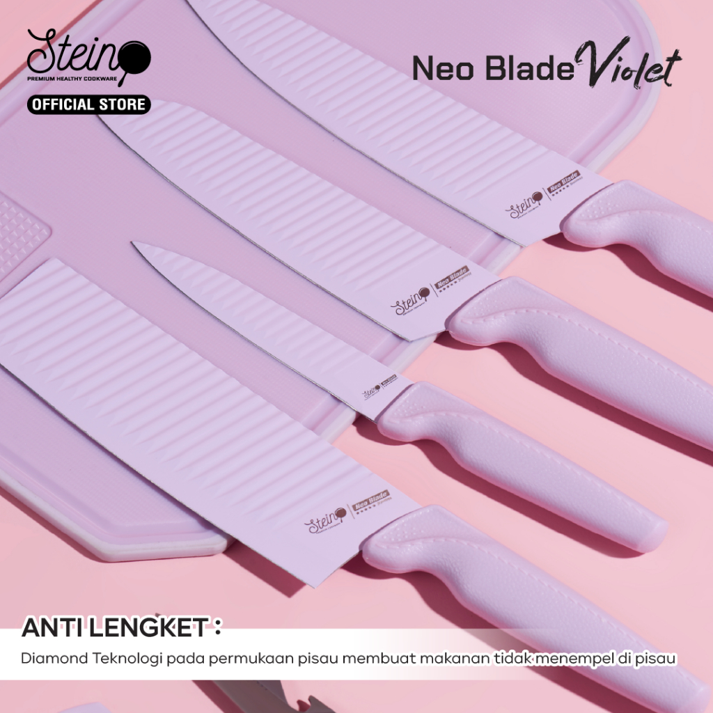 Jual STEIN Neo Blade Violet 7in1 [PISAU SET + TALENAN) | Shopee Indonesia