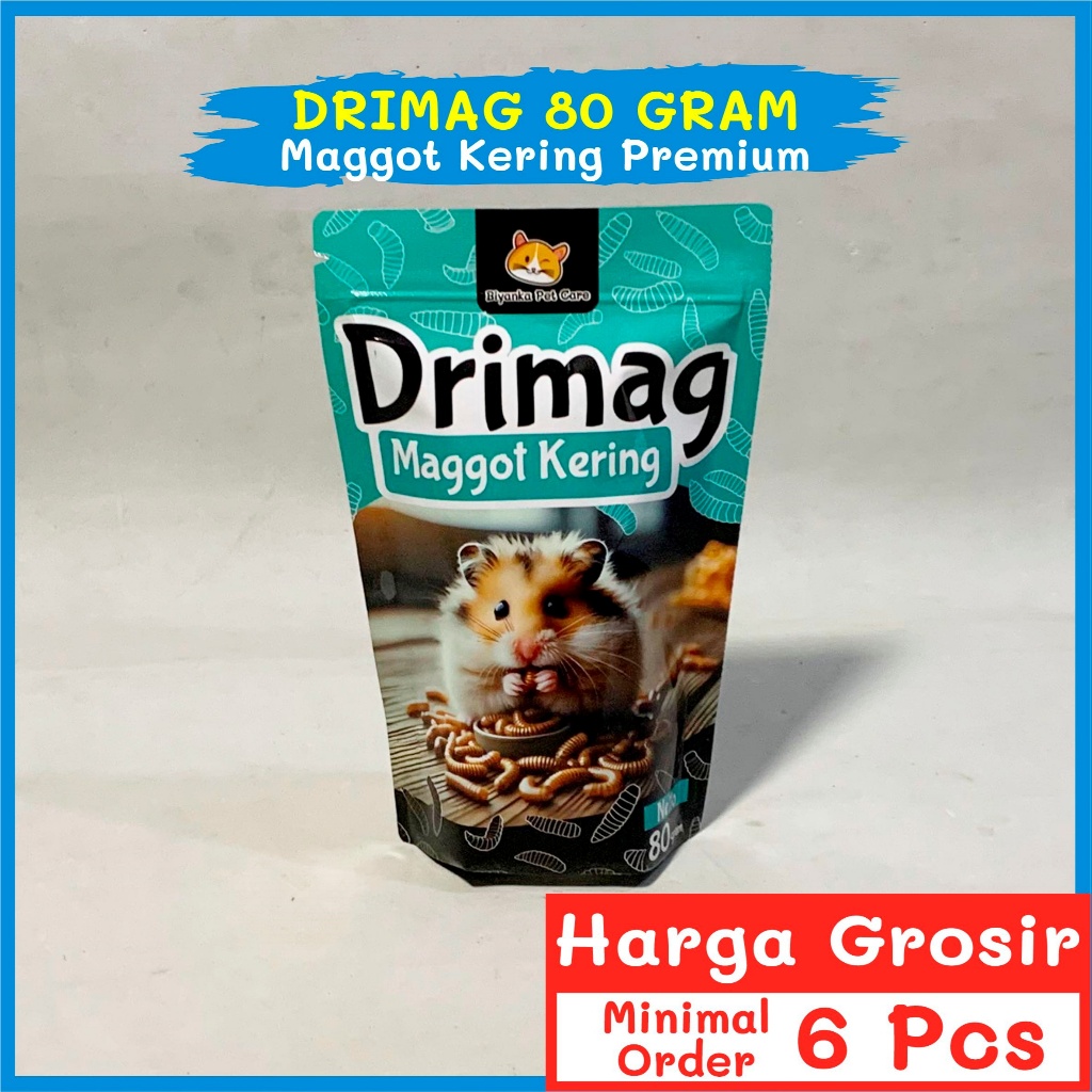 Jual NAYAKA GROSIR Drimag 80 gr Dried Maggot Kering Hamster Pakan ...