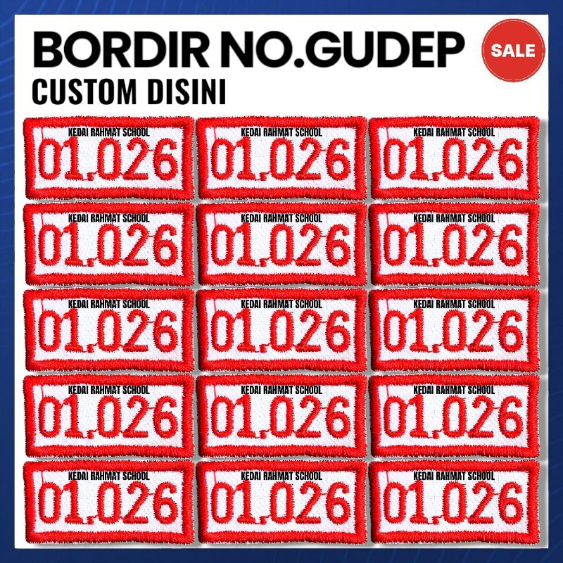 Jual [Custom] Bet Nomor No Gudep Pramuka Sekolah Bordir | Shopee Indonesia