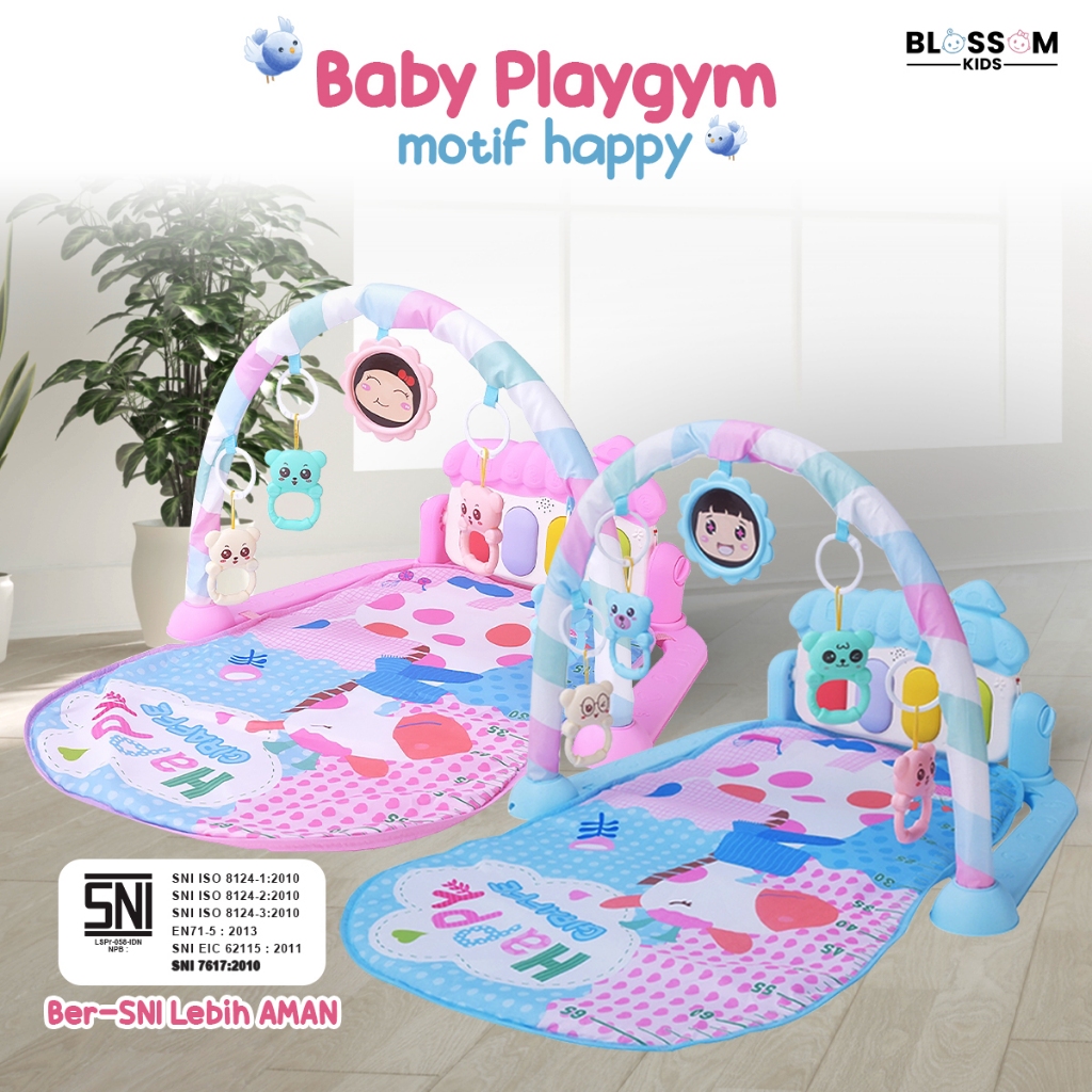 Jual Playgym Premium Alas Tebal Rattle Music Mainan Bayi Playmate Piano ...