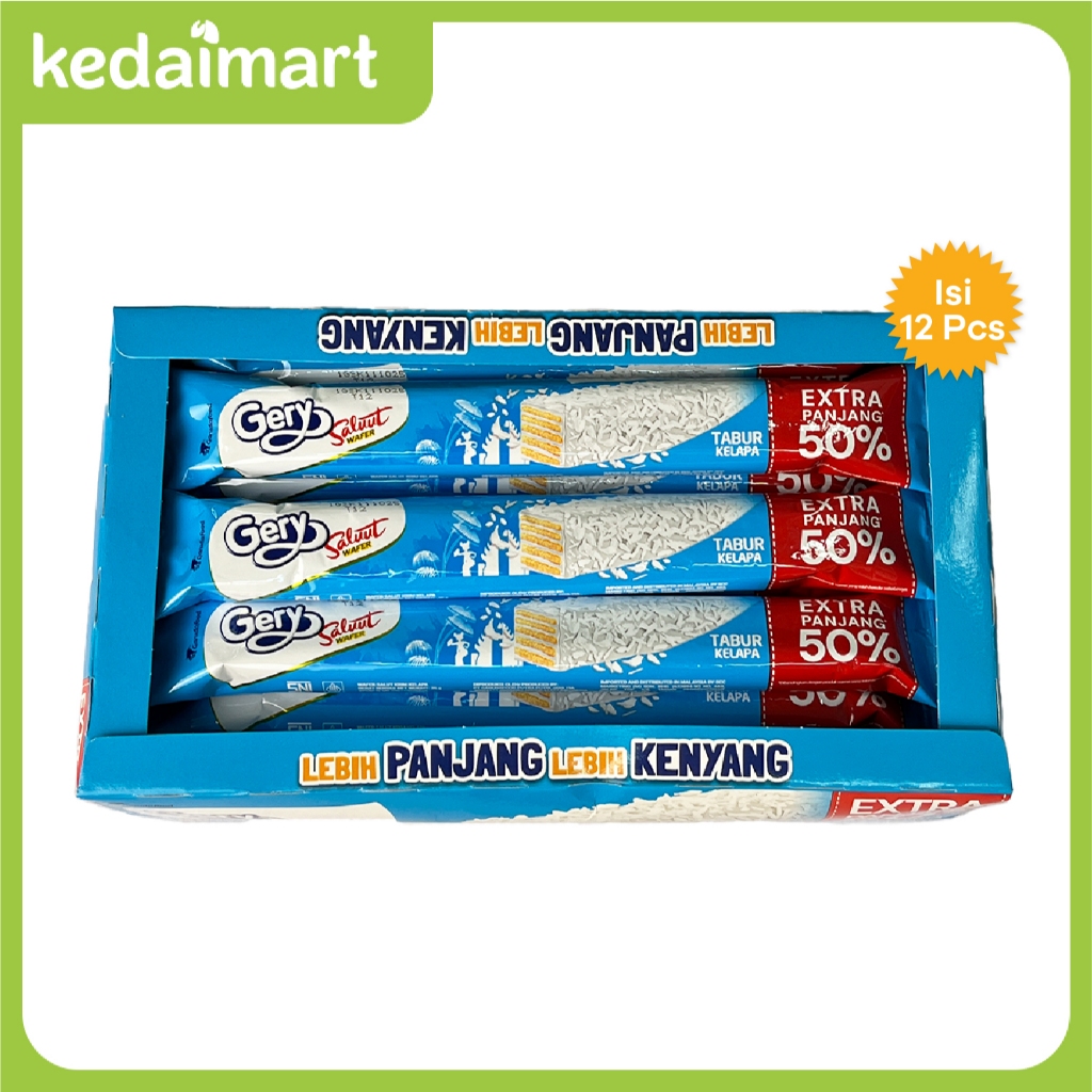 Jual Gery Saluut Wafer Kelapa Pack Isi 12 x 17.5 Gram | Shopee Indonesia