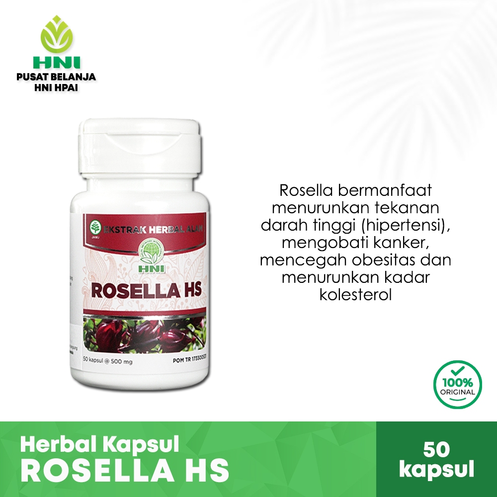 Jual HNI ROSELLA HS Atasi Darah Tinggi dan Menurunkan Kolestrol Isi 50 ...