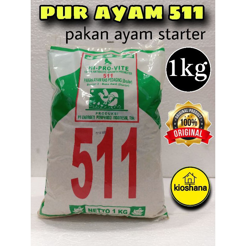 Jual Pur pakan ayam 511 Pokphand 1kg | Shopee Indonesia